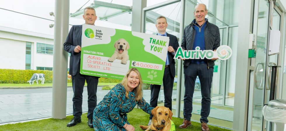 Aurivo Co-Operative present Irish Guide Dogs for the Blind with €40,000 ...